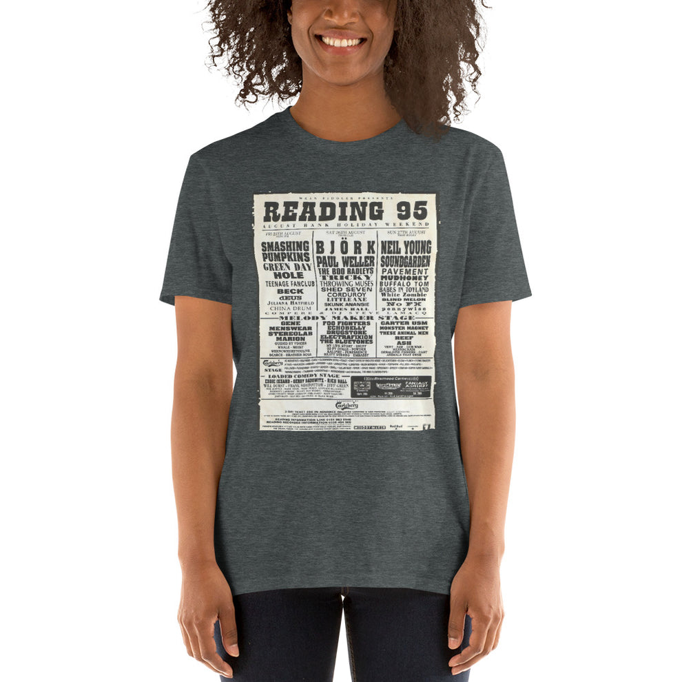 Reading Festival 1995 Short-Sleeve Unisex T-Shirt – classicfestivaltees ...